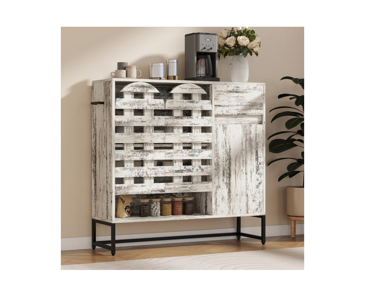 Click here for Casainc Storage Cabinet with Arched Doors - White prices