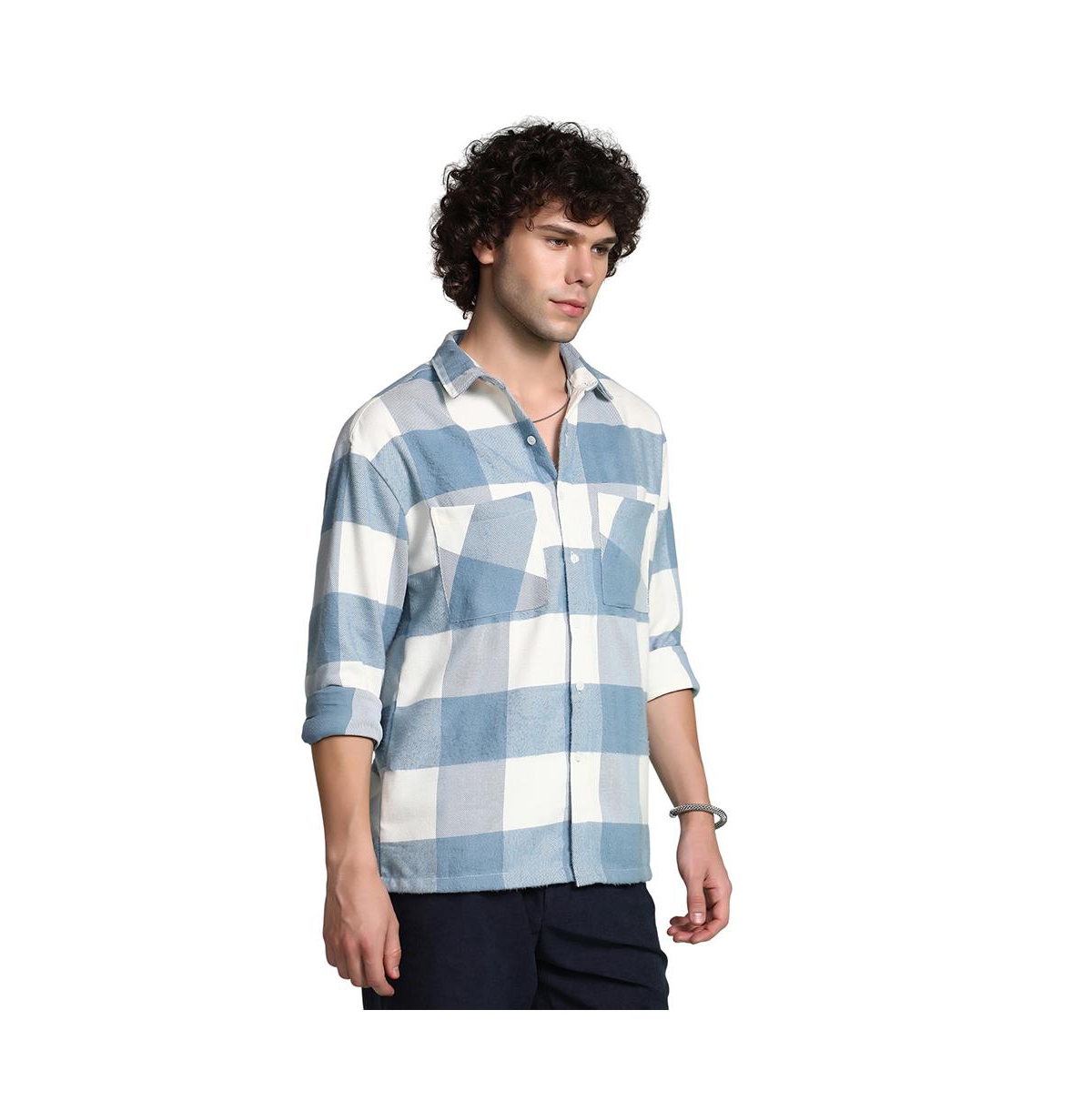 Click here for Campus Sutra Mens Powder Blue Buffalo Utility Shac... prices