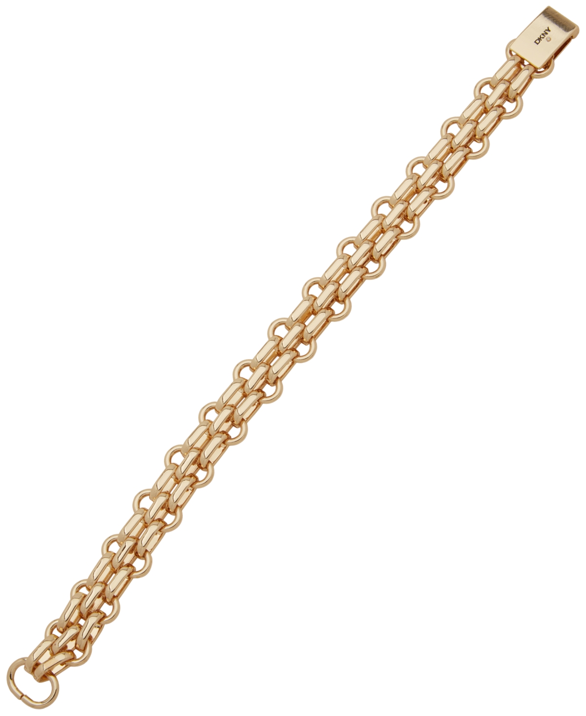 Click here for Dkny Gold-Tone Thick Drama Chained Flex Bracelet -... prices