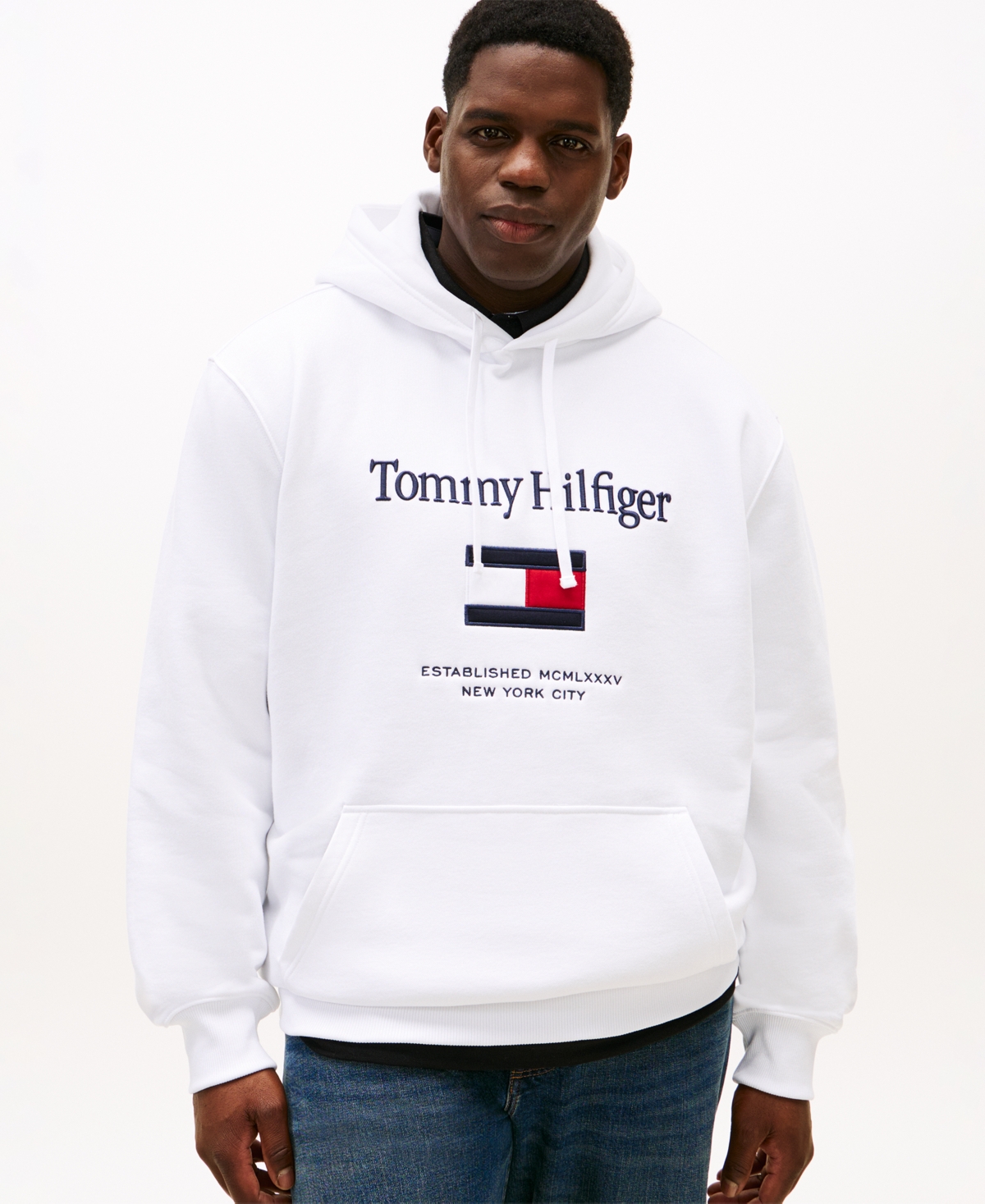 Click here for Tommy Hilfiger Mens Big & Tall Embroidered Flag Ho... prices