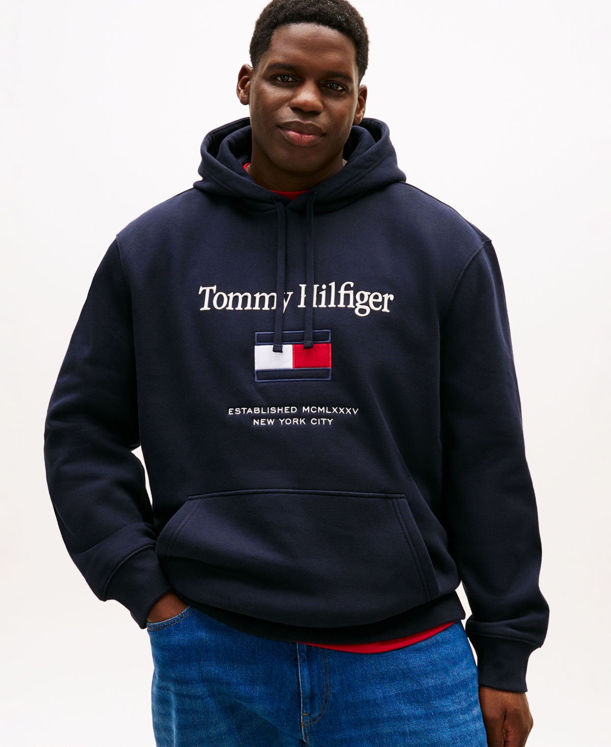 Click here for Tommy Hilfiger Mens Big & Tall Embroidered Flag Ho... prices
