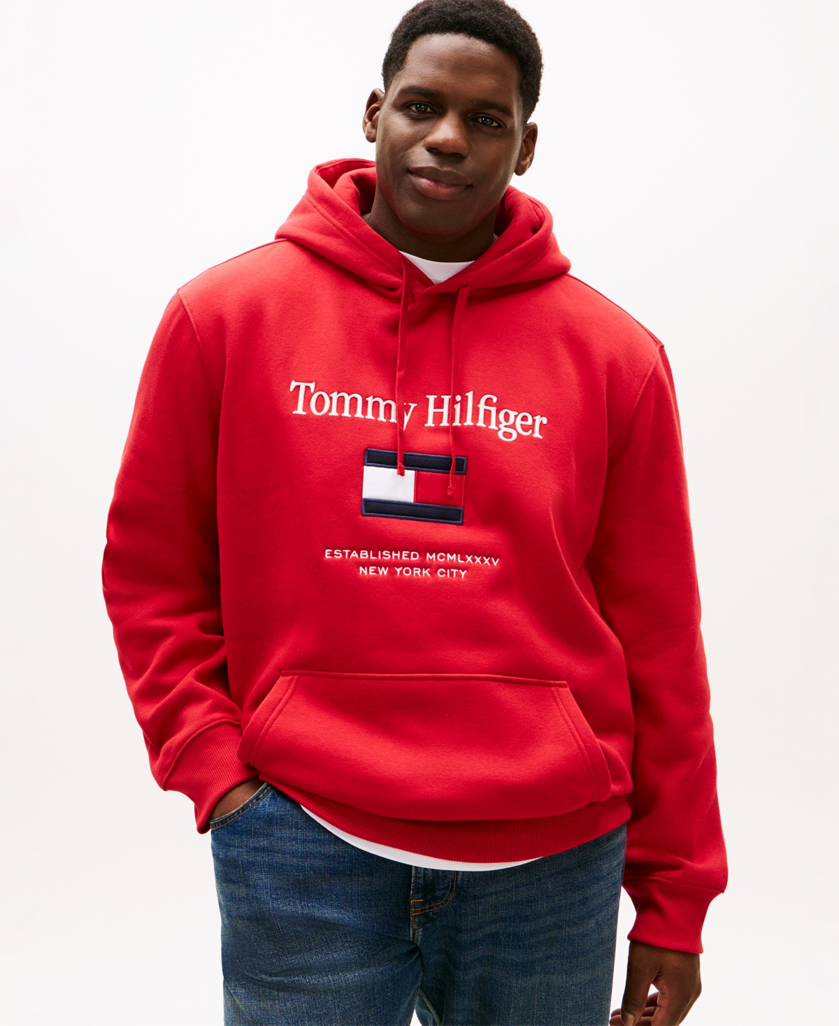 Click here for Tommy Hilfiger Mens Big & Tall Embroidered Flag Ho... prices