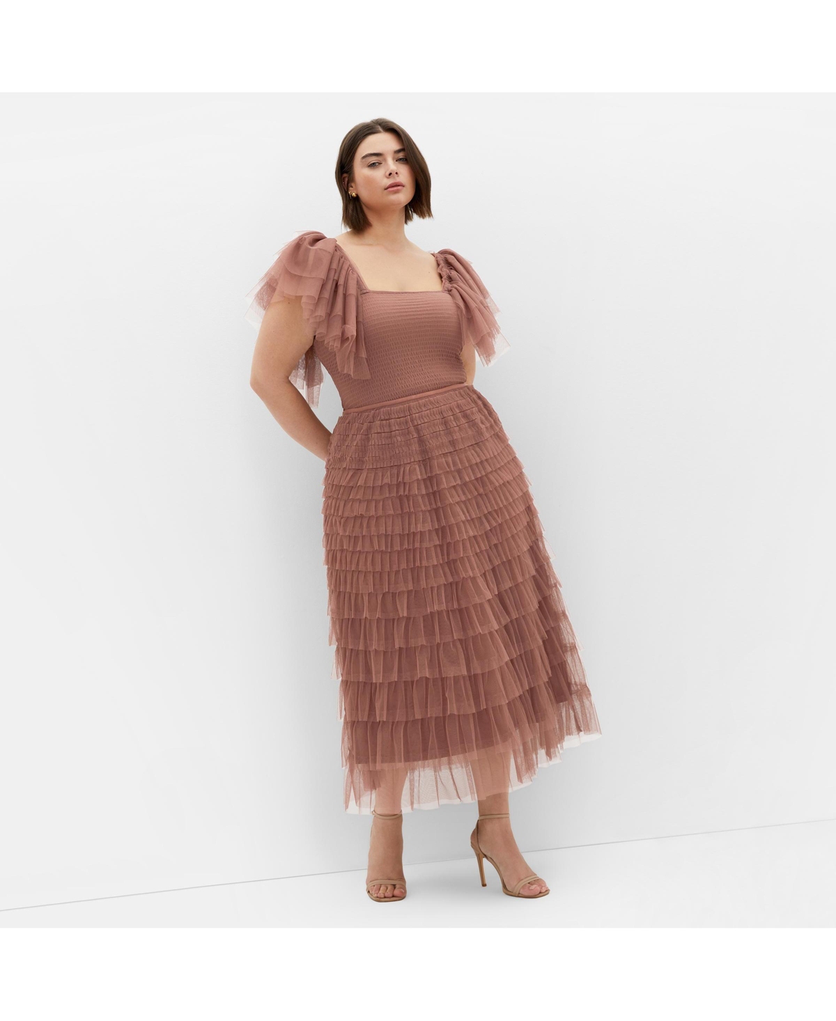 Click here for City Chic Plus Size Azariah Bodysuit - Roseberry prices