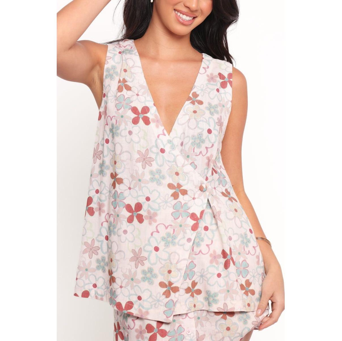 Click here for Petal and Pup Womens Clemie Wrap Top - Mirabelle f... prices