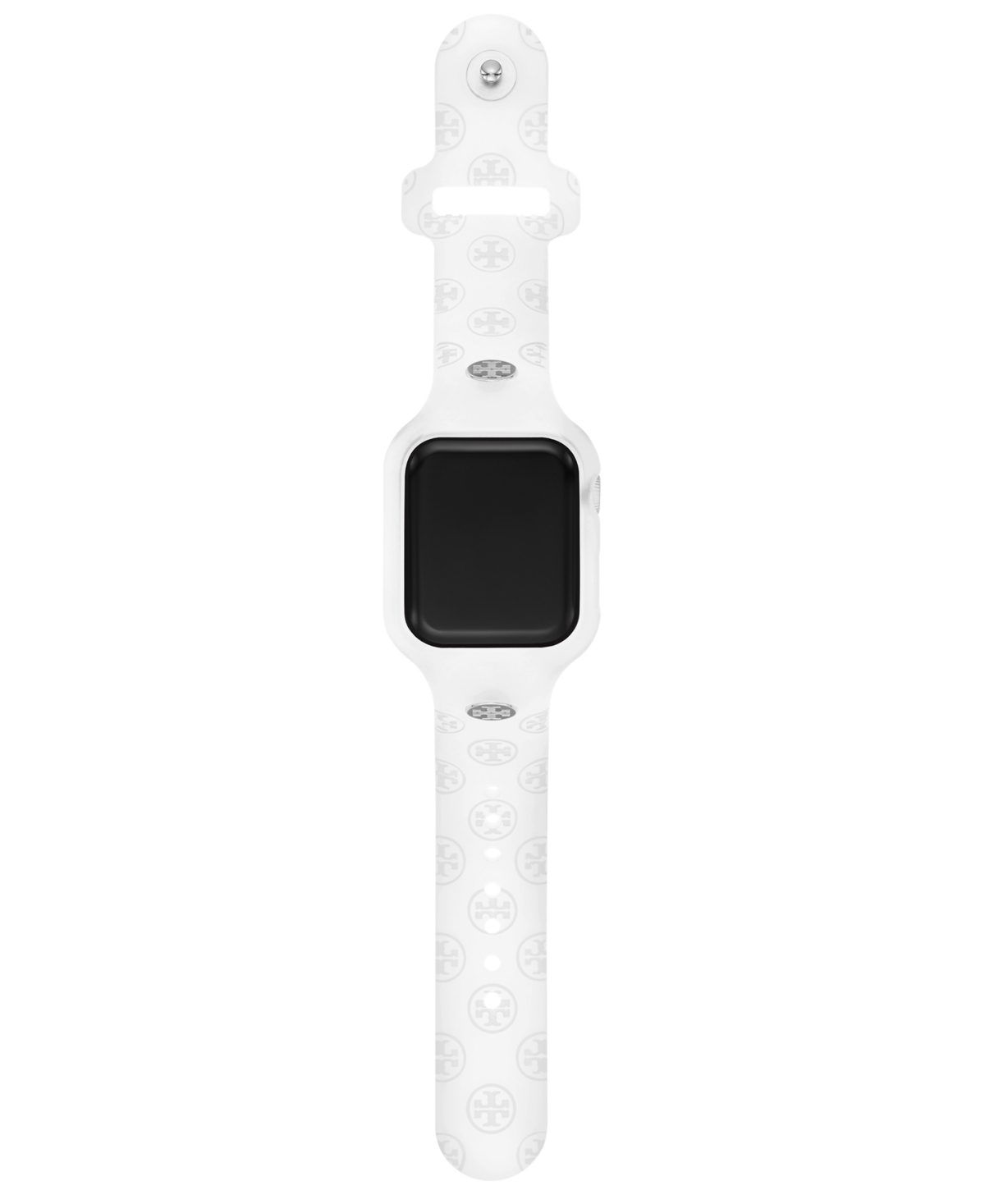 Click here for Tory Burch Womens The T Monogram White Silicone St... prices