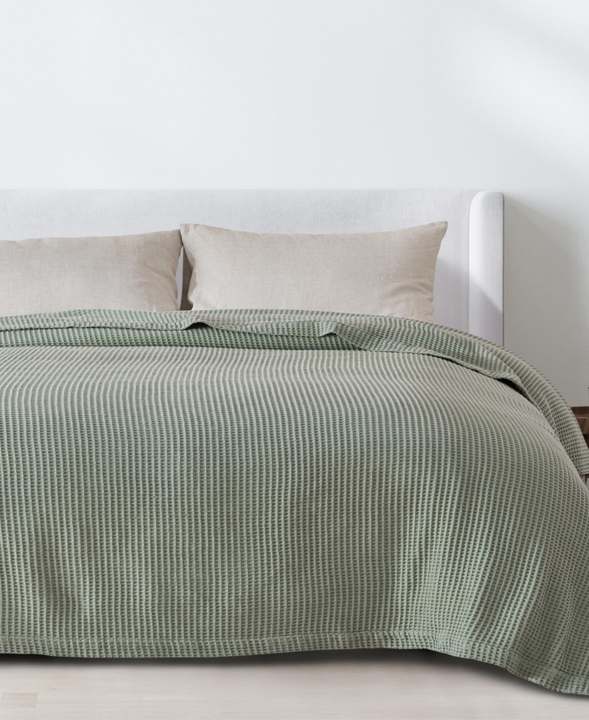 Click here for Linery & Co. Waffle Weave Textured Cotton Blanket... prices