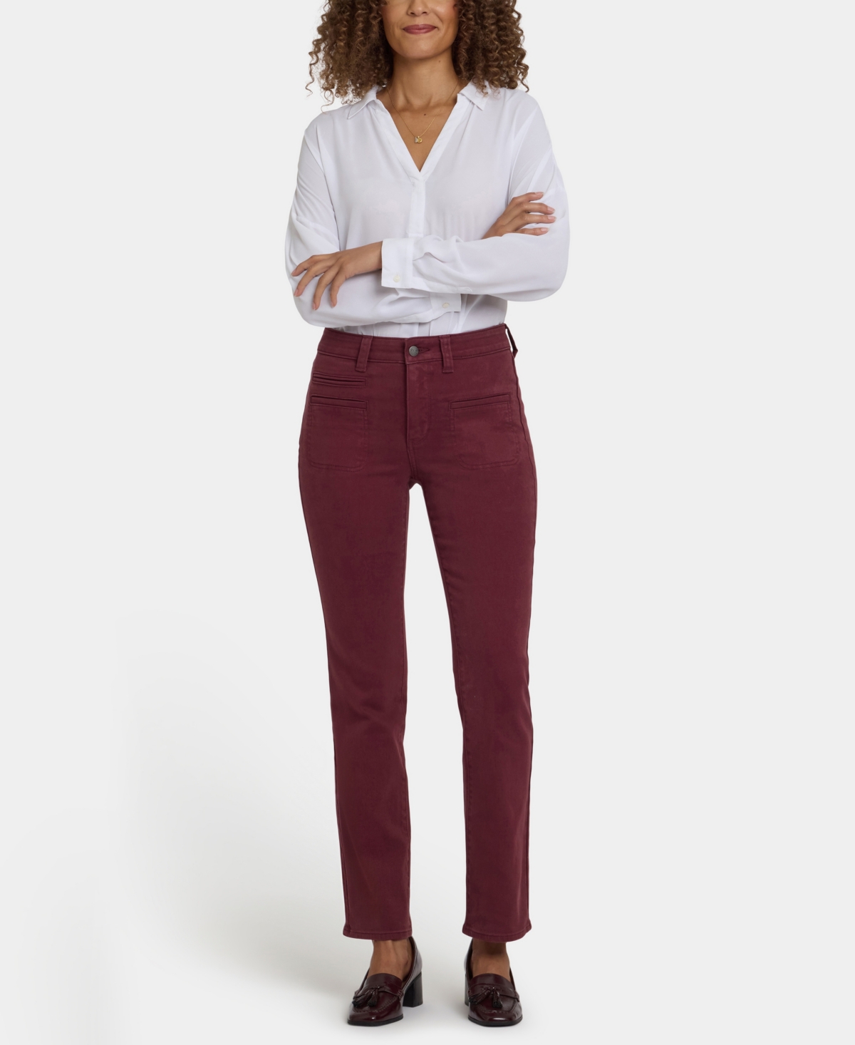Click here for Nydj Petite Marilyn Straight Utility Jeans - Sienn... prices