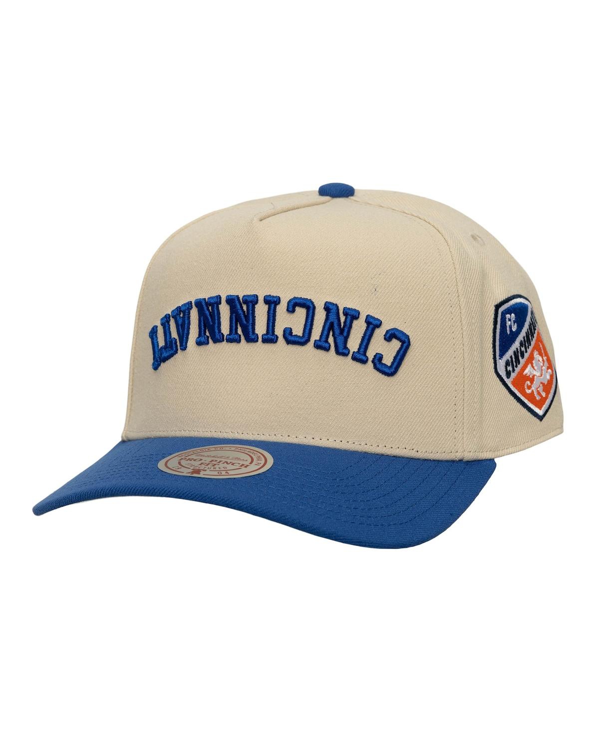 Click here for Mitchell & Ness Mens Cream/Blue Fc Cincinnati Upsi... prices