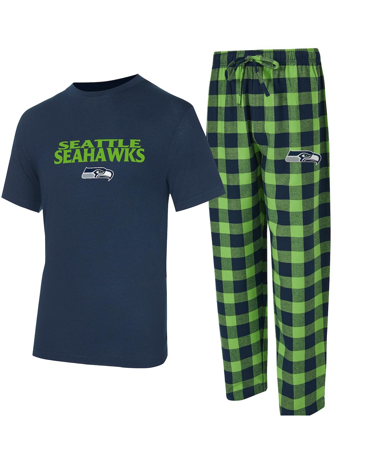 Click here for Concepts Sport Mens College Navy/Neon Green Seattl... prices