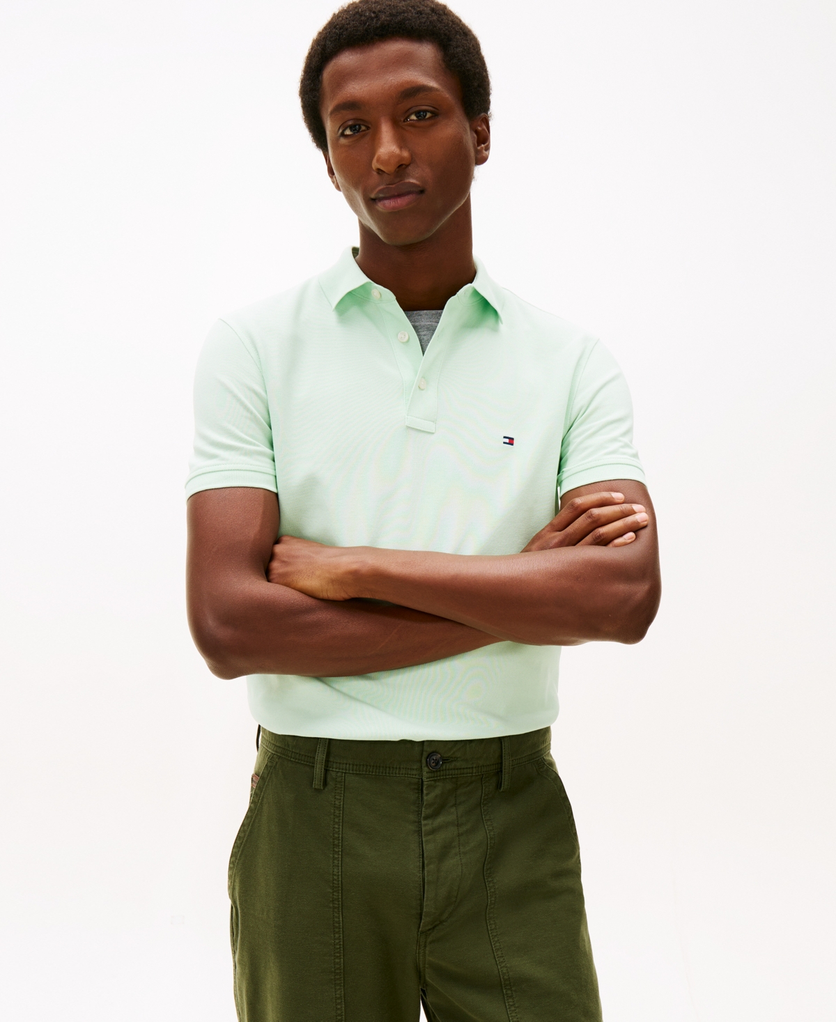 Click here for Tommy Hilfiger Mens 1985 Slim Fit Polo Shirt - Opa... prices