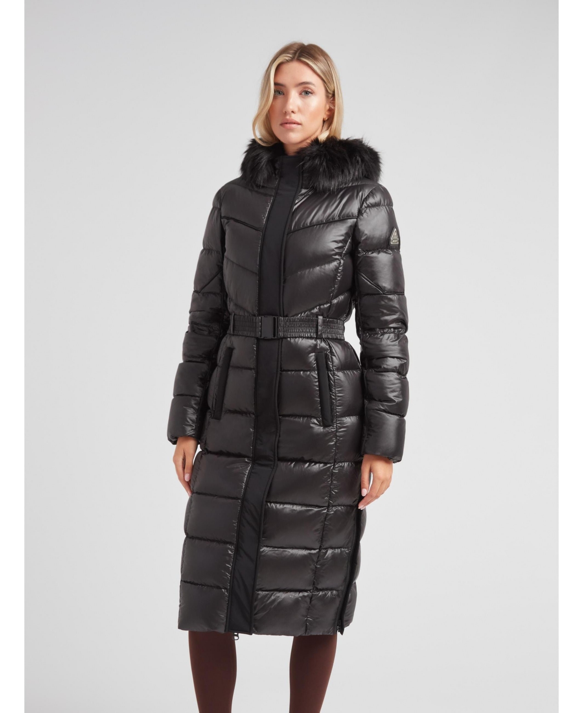 Click here for JACK1T Womens Diamond Belted Extra Long Down Coat... prices