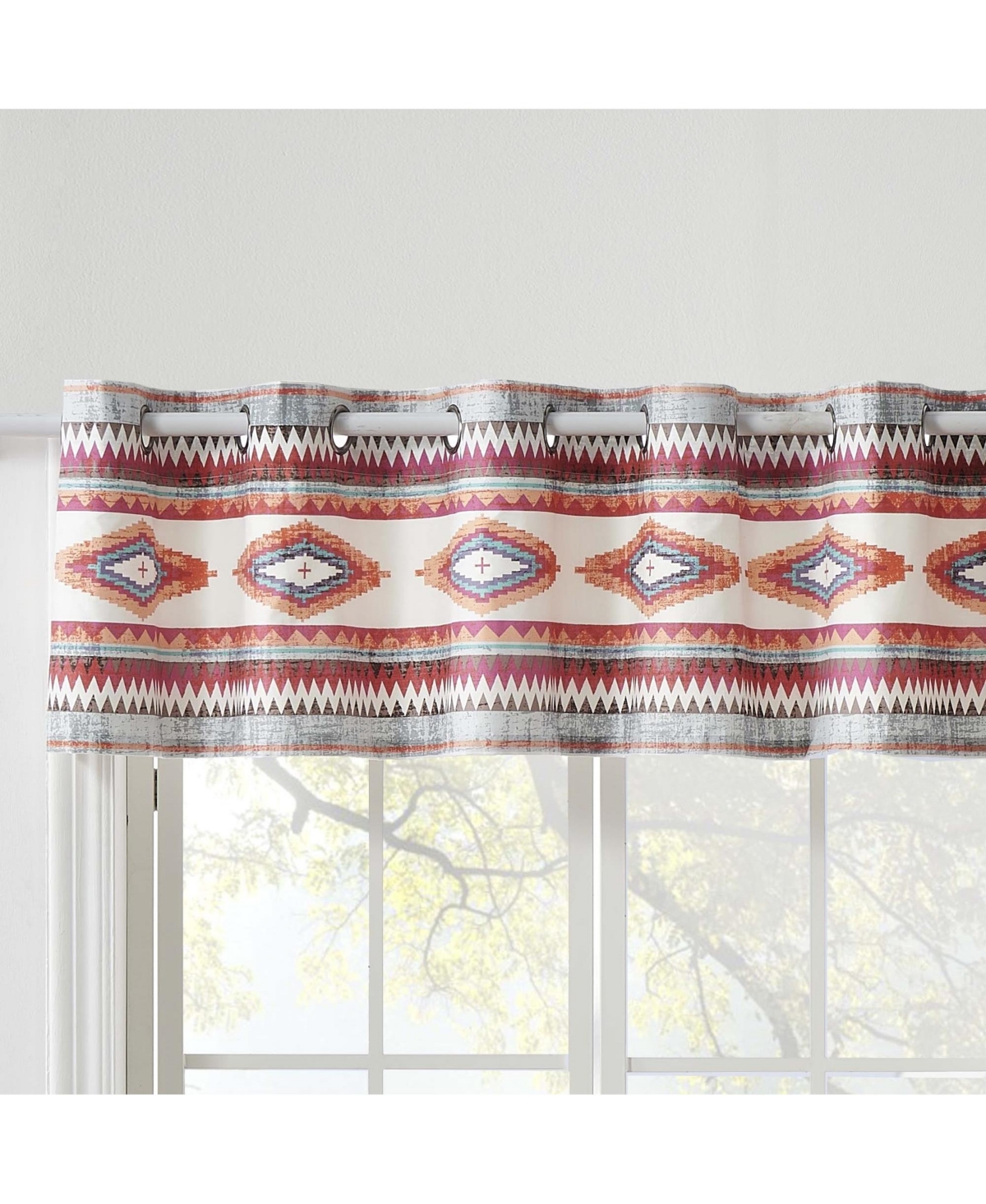 Click here for Kiva Western Boho Grommet Window Valance 84"... prices