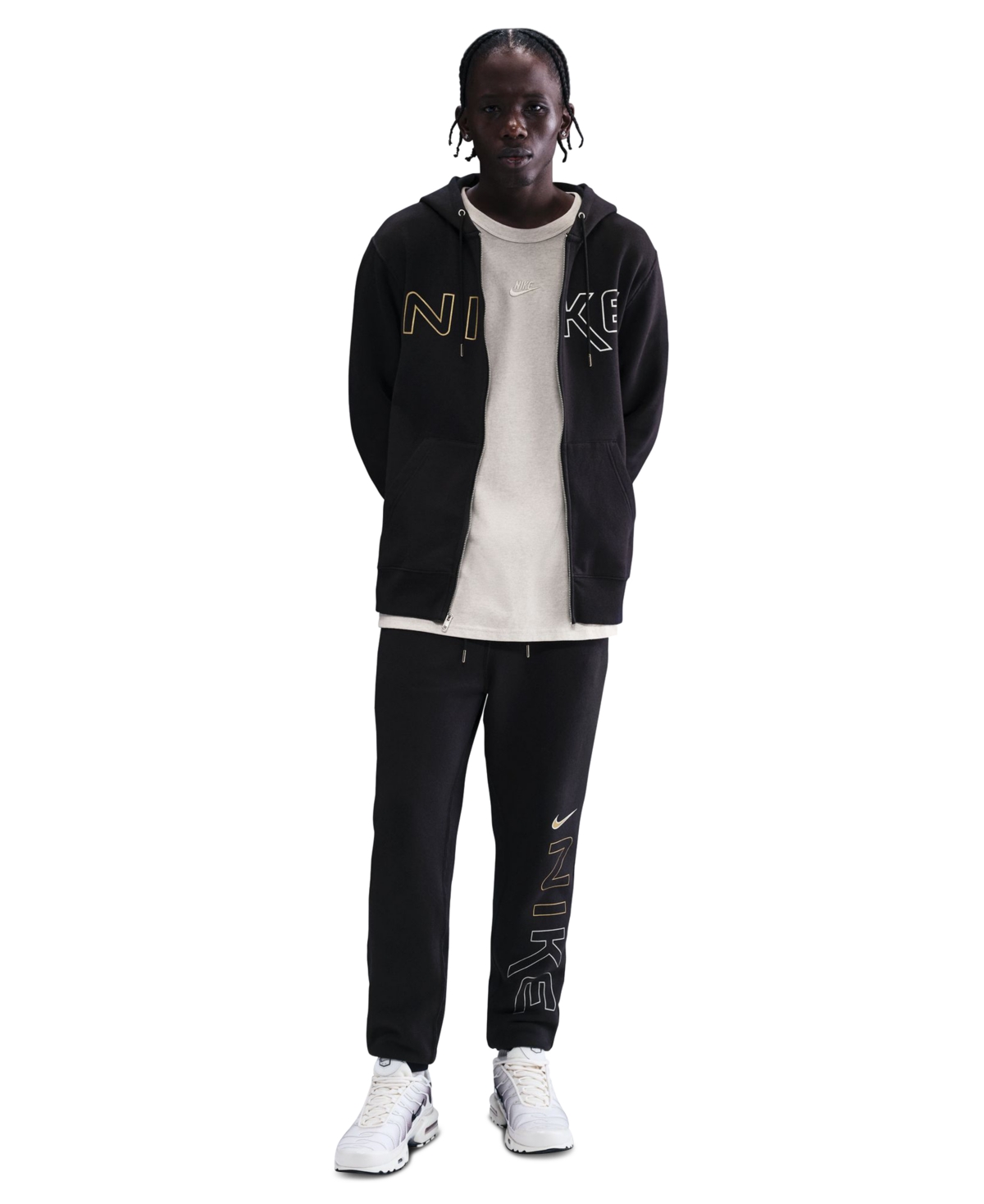 Click here for Nike Mens Sportswear Club Full-Zip Hoodie - Black prices