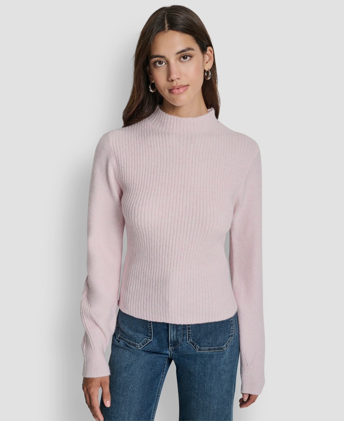 Click here for Dkny Jeans Womens Crewneck Blouson Sleeves Sweater... prices