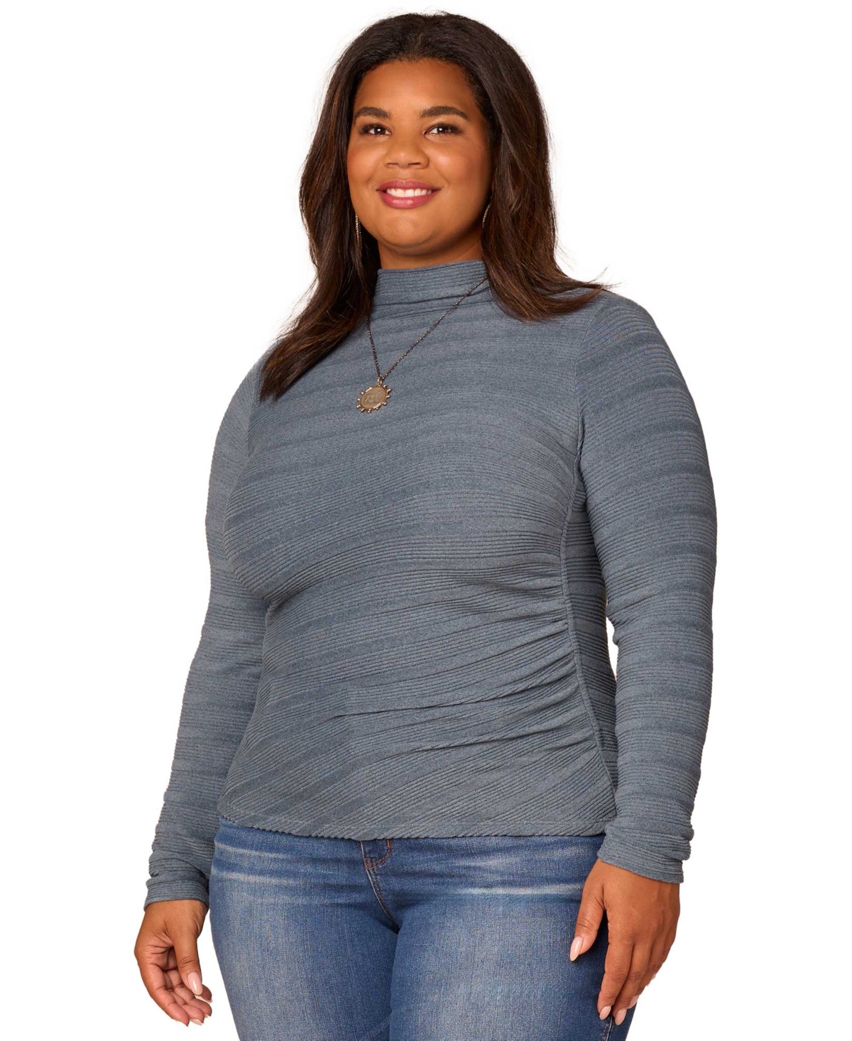 Click here for Democracy Plus Size Long-Sleeve Asymmetrical Side... prices