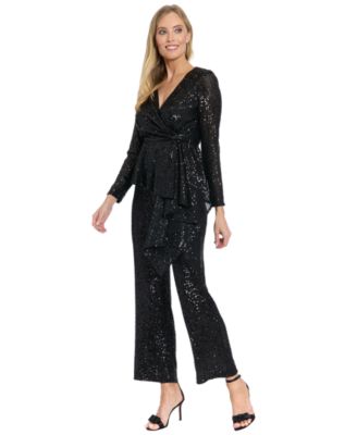 Click here for Muse Womens Long Sleeve Faux Twist Wrap Top Textur... prices