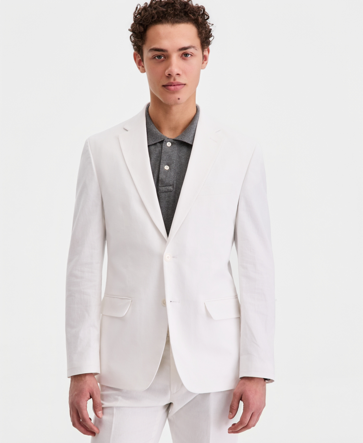 Click here for Tommy Hilfiger Mens Modern-Fit Linen Blend Blazer... prices