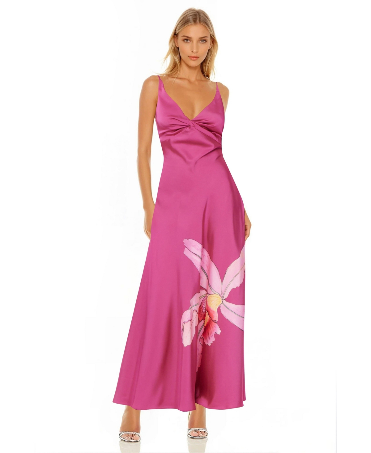 Click here for ONE33 Social Womens The Maribel Pink Floral Gown prices