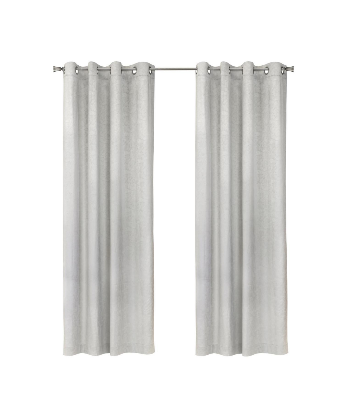 Habitat Bristol Room Darkening Uv Protecion Grommet Curtain Panel for Windows 52" x 95" White - White