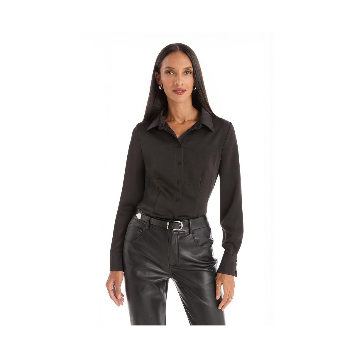Click here for The Noli Shop Womens Paulina Silk Blouse - Gold -... prices
