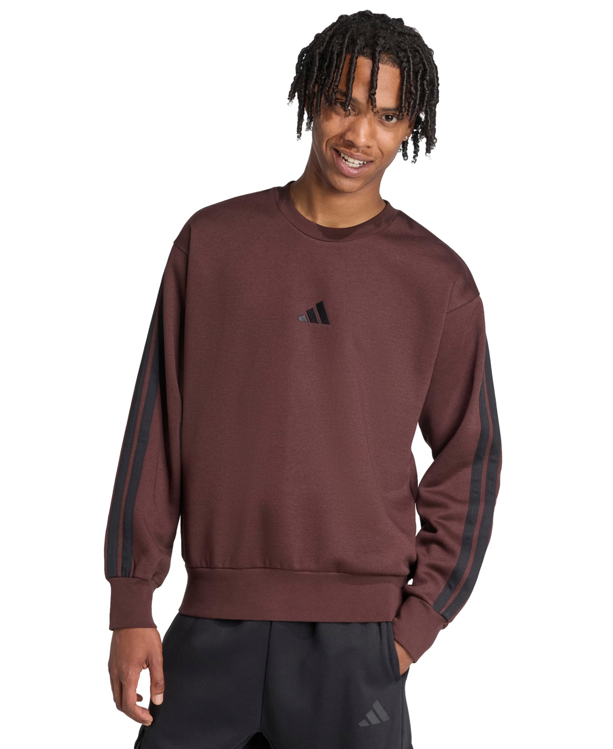 Click here for adidas Mens Essentials 3-Stripes Fleece Sweatshirt... prices