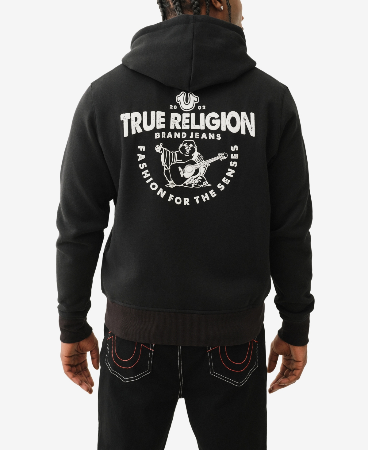 Click here for True Religion Mens Core Zip-Front Logo Hoodie - Bl... prices