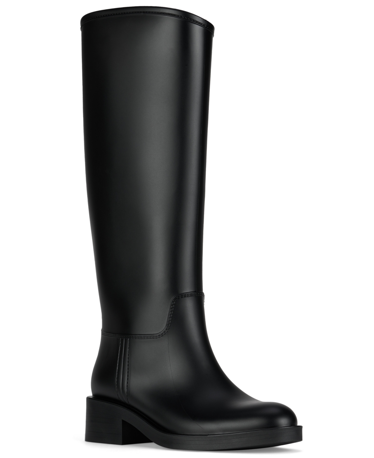 Jeffrey Campbell Womens Torrentia Knee-High Rain Boots - Black