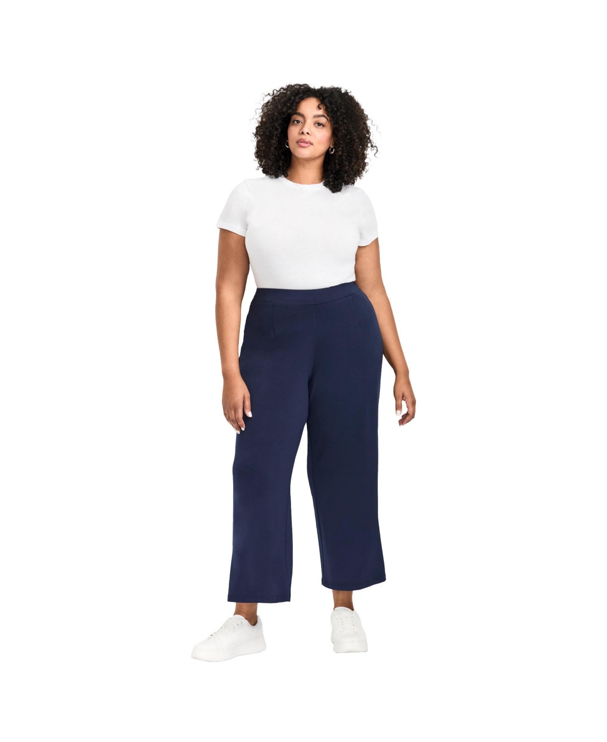 Click here for Avenue Womens Audrey Wide Leg Pant - Navy prices