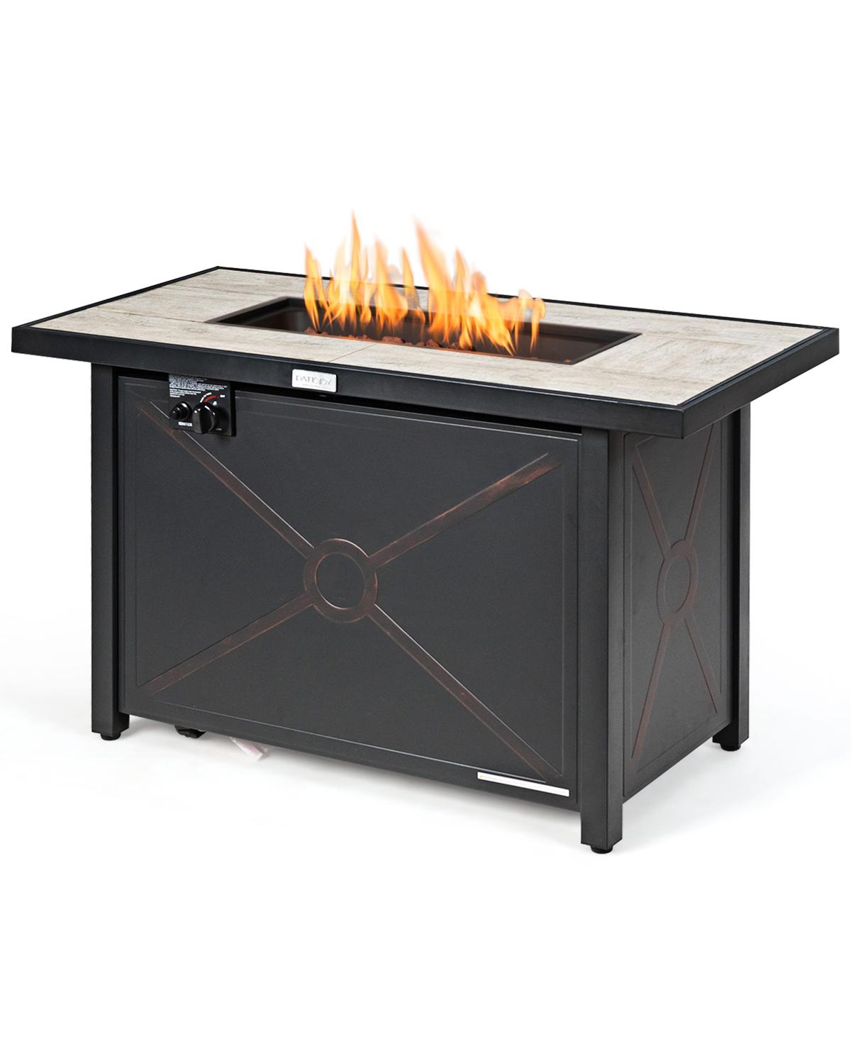 Click here for Mecale 42 Inch 60000 Btu Propane Fire Pit Table wi... prices
