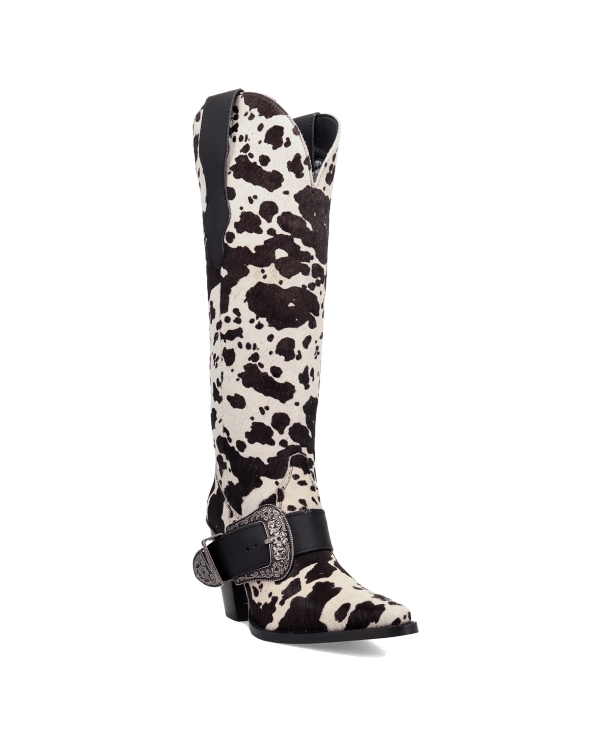 Click here for Dingo Womens Spur Crazy Leather Boot - Cow print prices