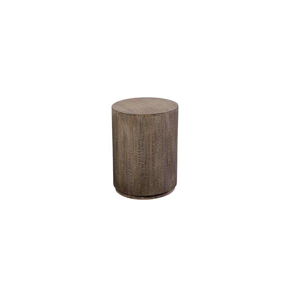 Click here for Porter Designs Drum Gray Wash Mango Wood End Table... prices