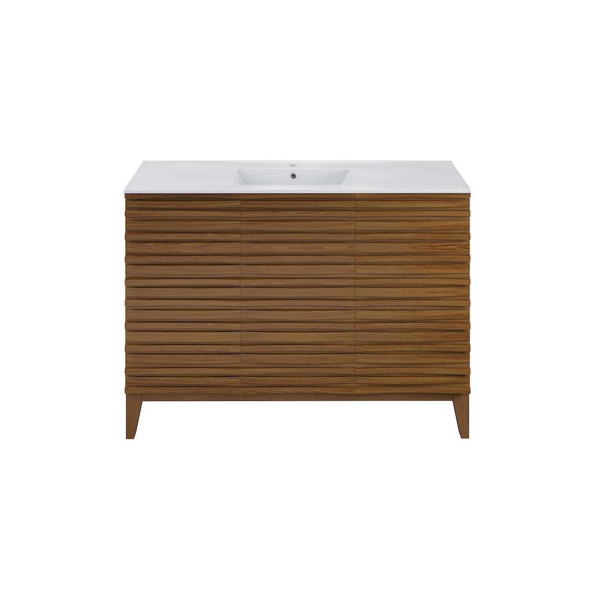 Click here for Swiss MadisonCascade 48 Bathroom Vanity in Brown O... prices