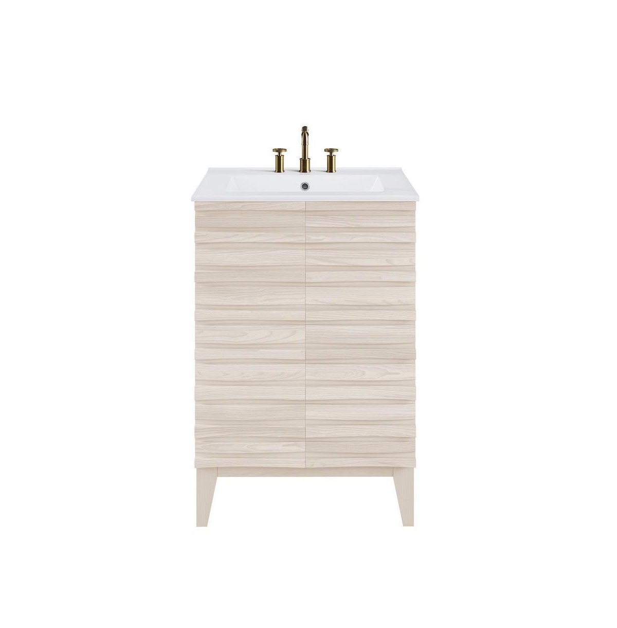 Click here for Swiss Madison Cascade 24 in. White Oak Bathroom Va... prices