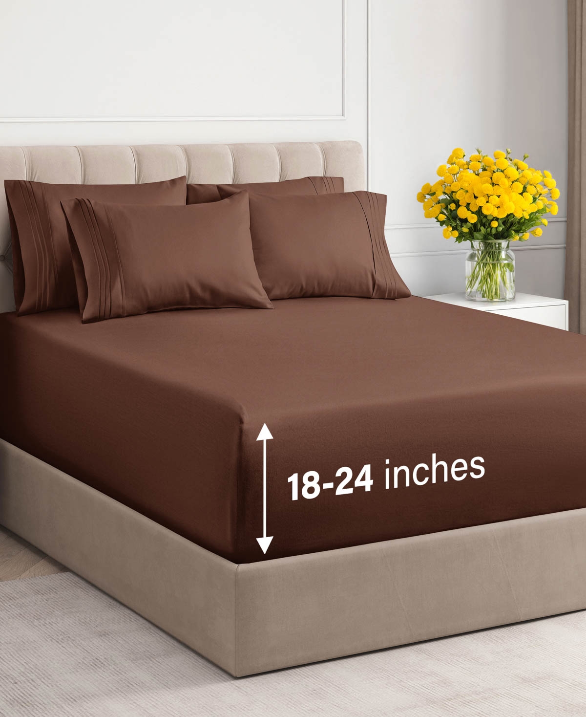 Click here for Microfiber Sheet Set 18" - 24" Inch Extr... prices
