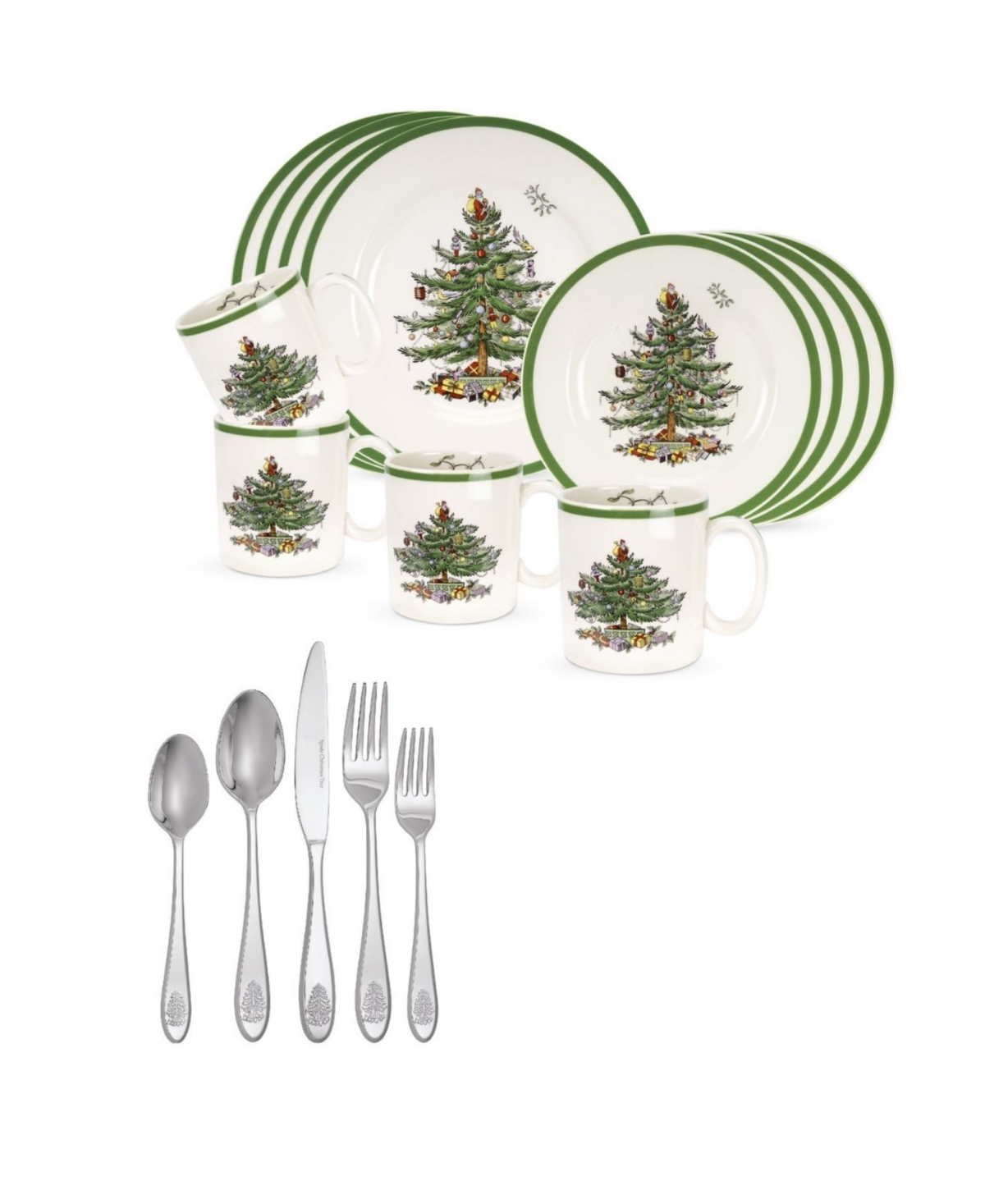 Click here for Christmas Tree 32 Piece Dinnerware and Cutlery Set... prices