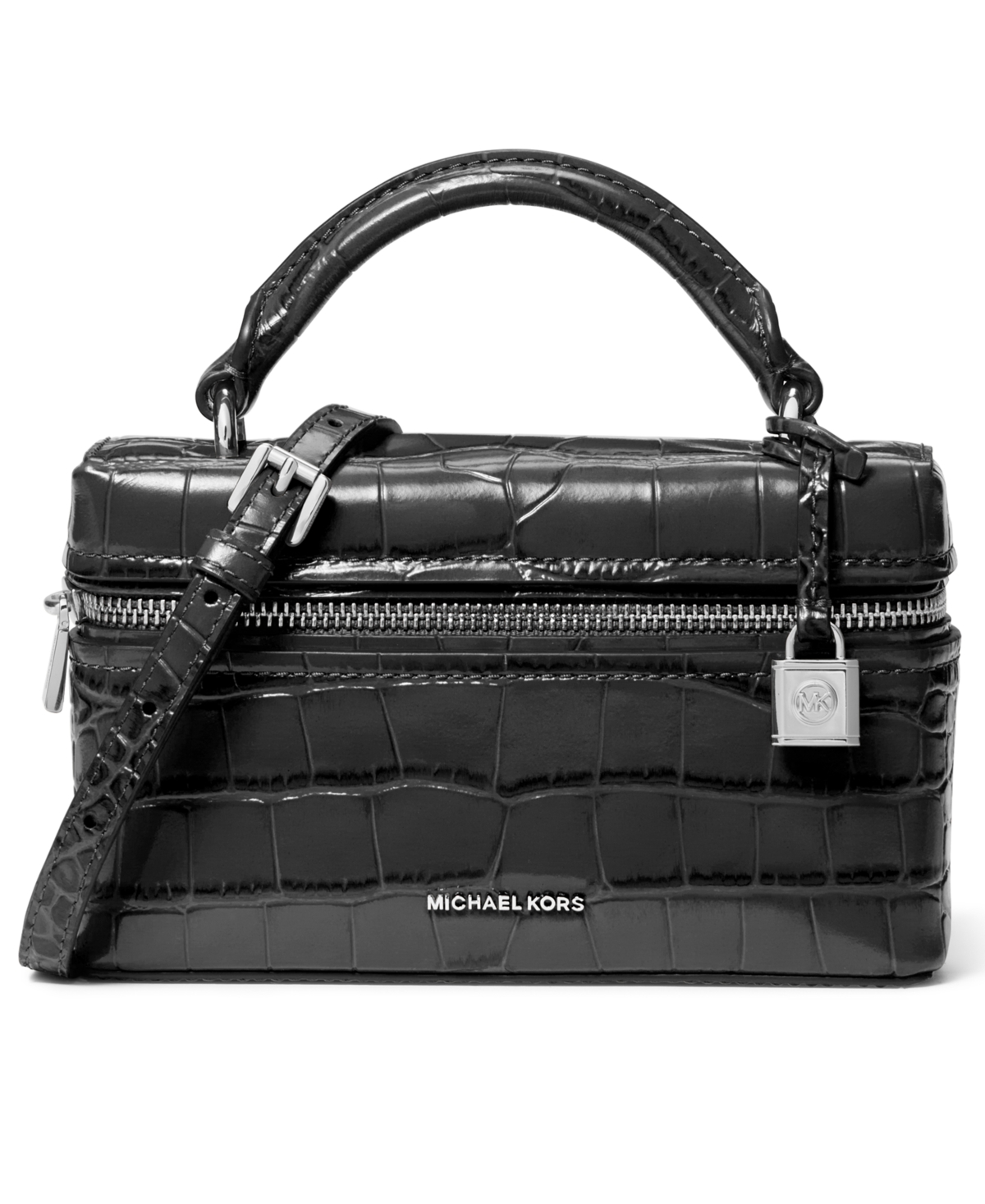 Click here for Michael Kors Jana Extra-Small Crocodile Embossed L... prices