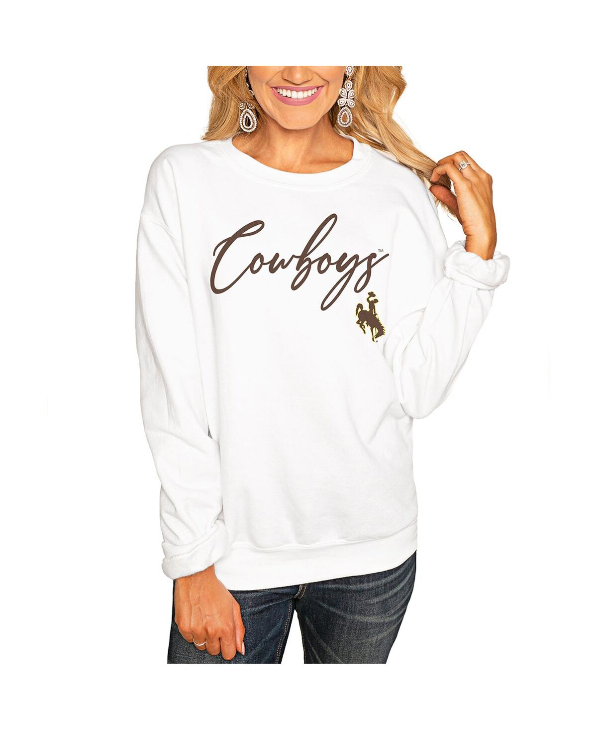 Click here for Gameday Couture Womens White Wyoming Cowboys Win t... prices
