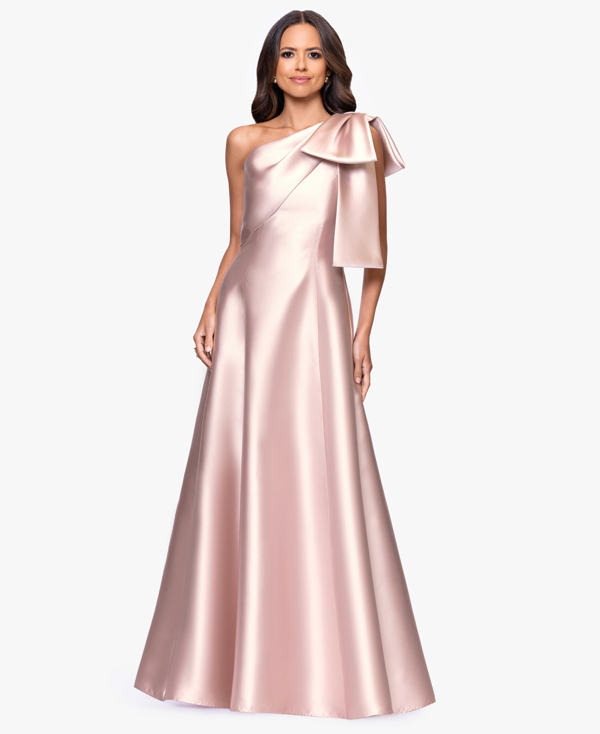 Click here for Betsy & Adam Womens One Shoulder Ball Gown - Blush prices