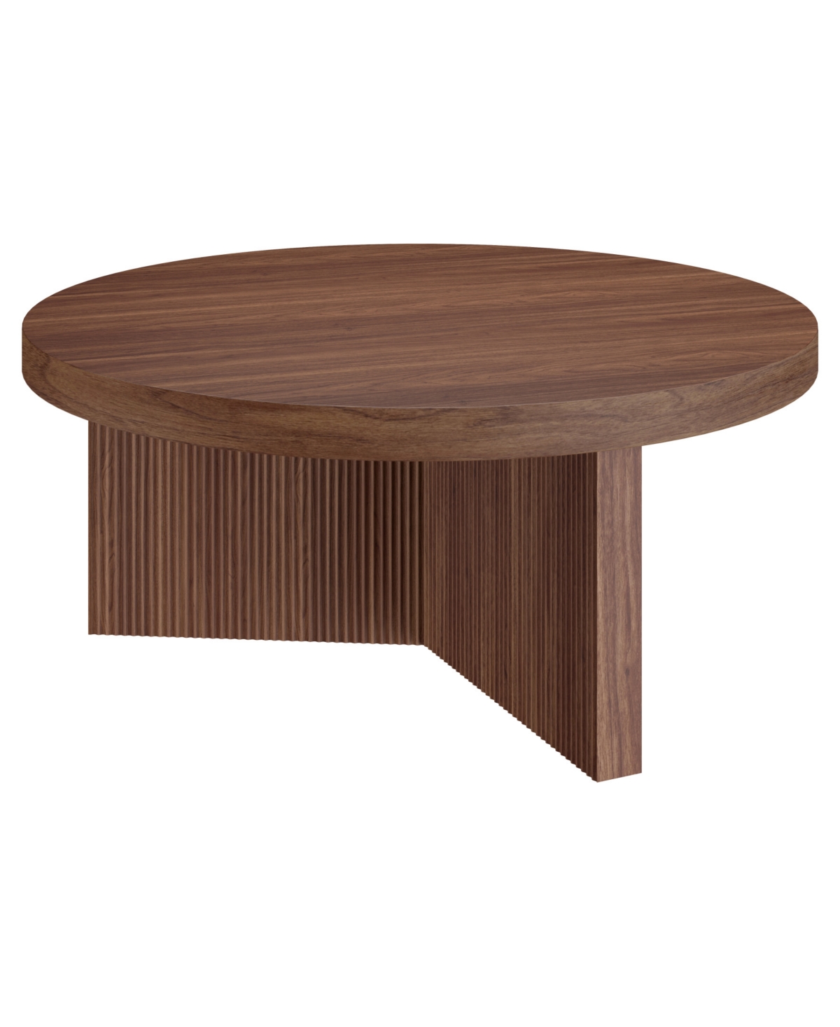 Click here for Hudson & Canal Holm 36 Wood Wide Round Coffee Tabl... prices