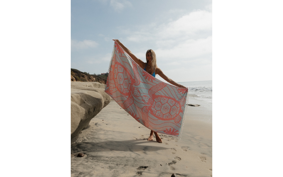 Click here for Snappy Beach Towel  Flat Woven Regular Size - Seag... prices