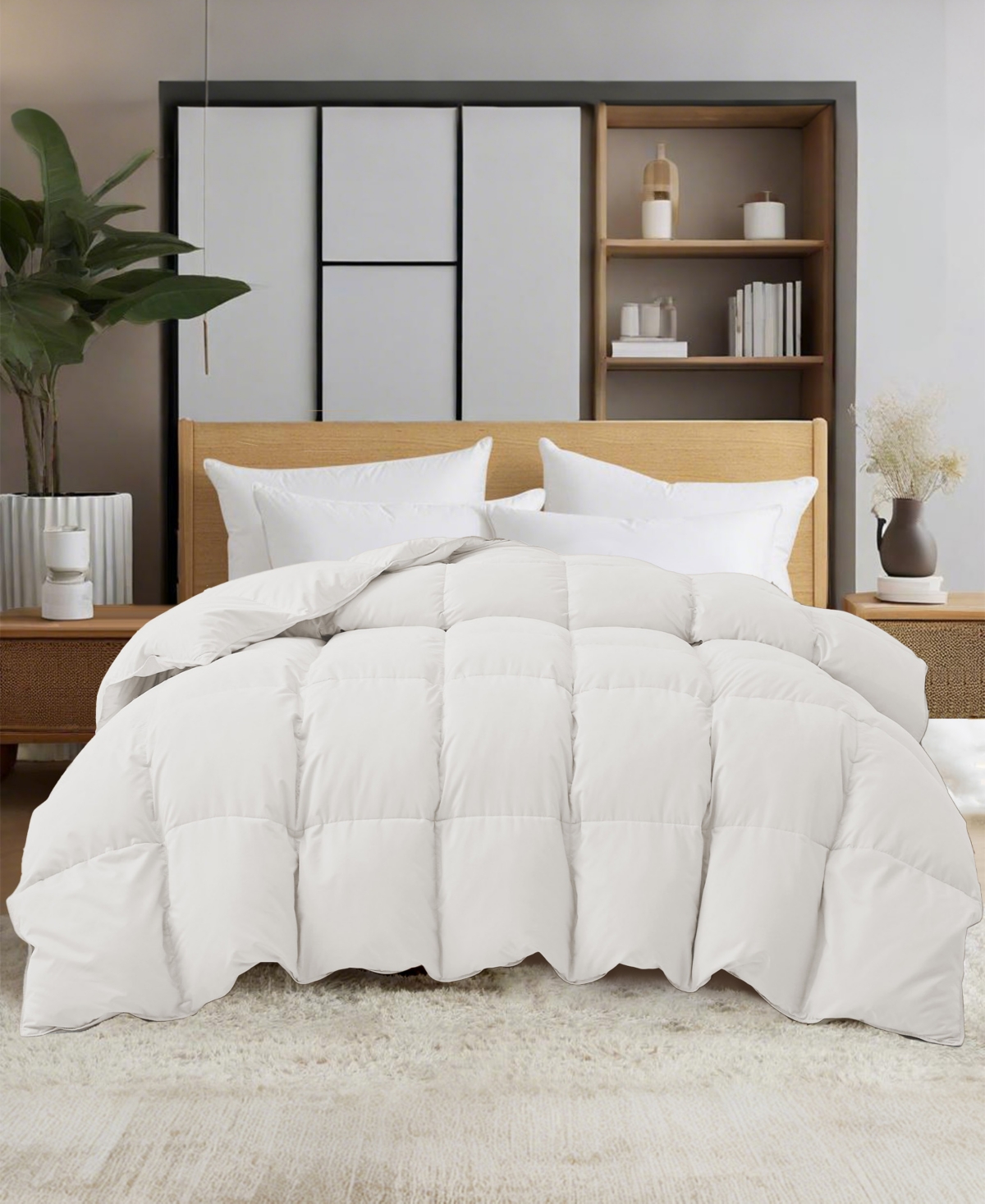 Click here for Unikome Heavyweight Goose Down Fiber Comforter  Ki... prices