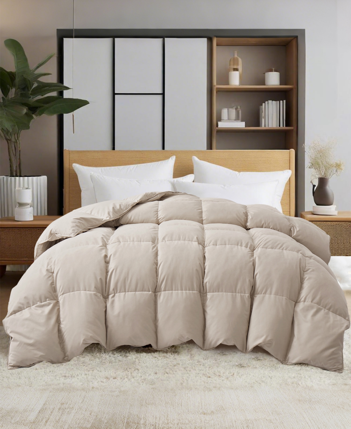 Click here for Unikome Heavyweight Goose Down Fiber Comforter  Ki... prices