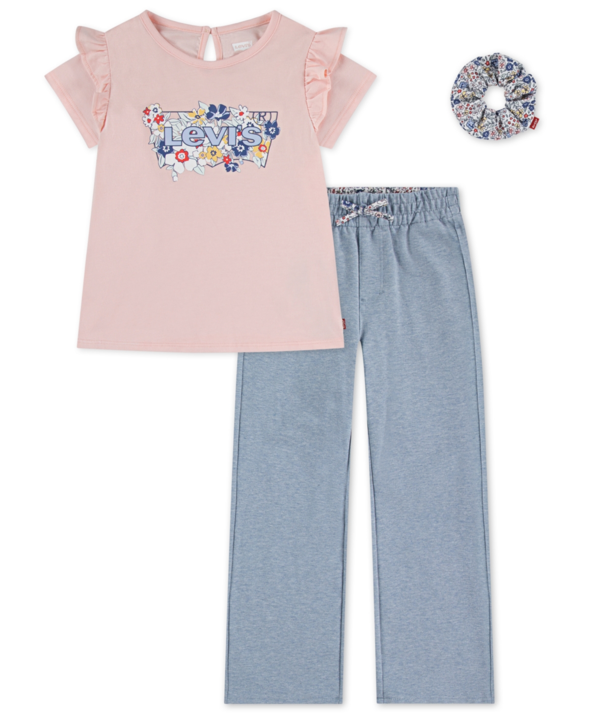 Click here for Levis Girls 4T-6X Ruffle Shoulder Top  Pants and S... prices