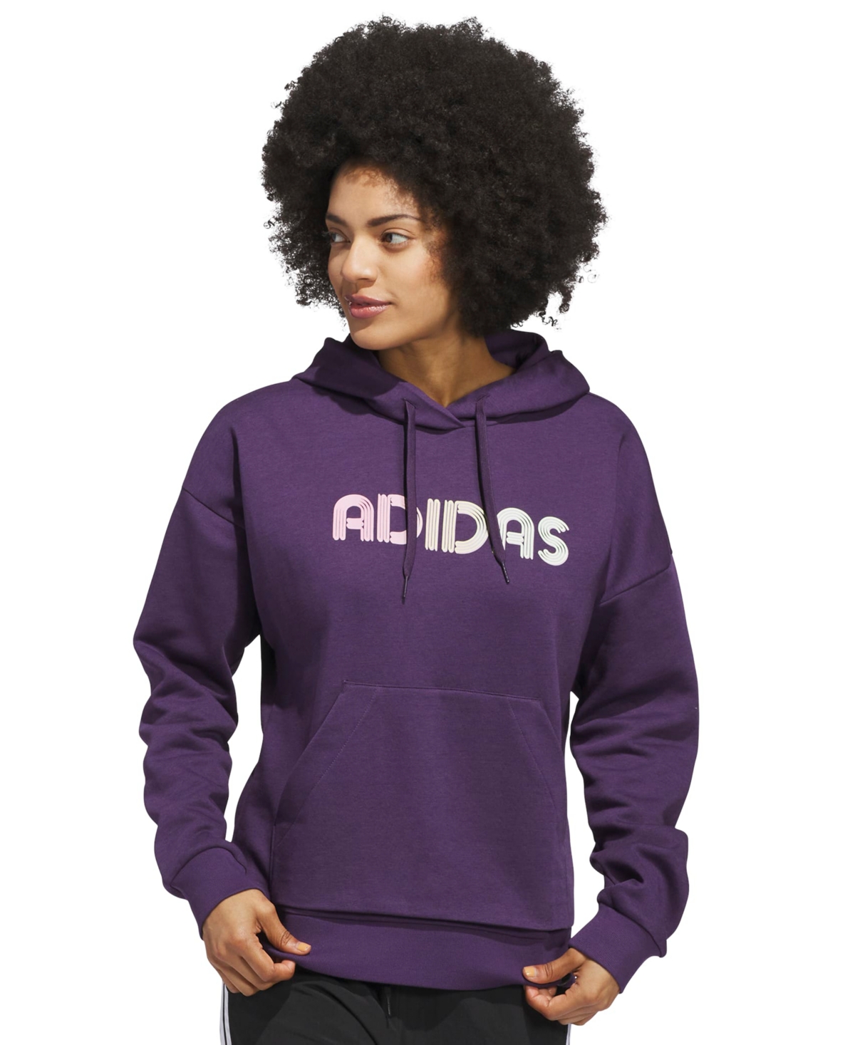 Click here for adidas Womens Wordmark Graphic Hooded Sweatshirt -... prices