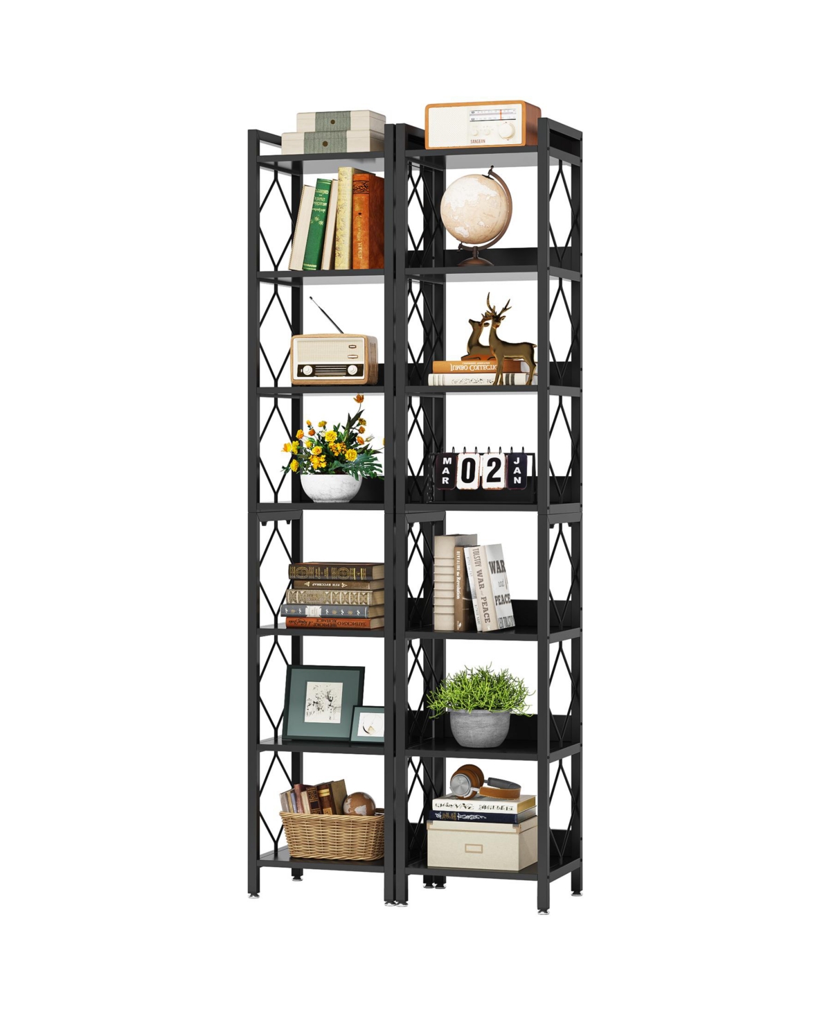 Click here for Tribesigns 78.7 Inch Extra Tall Narrow Bookshelf... prices