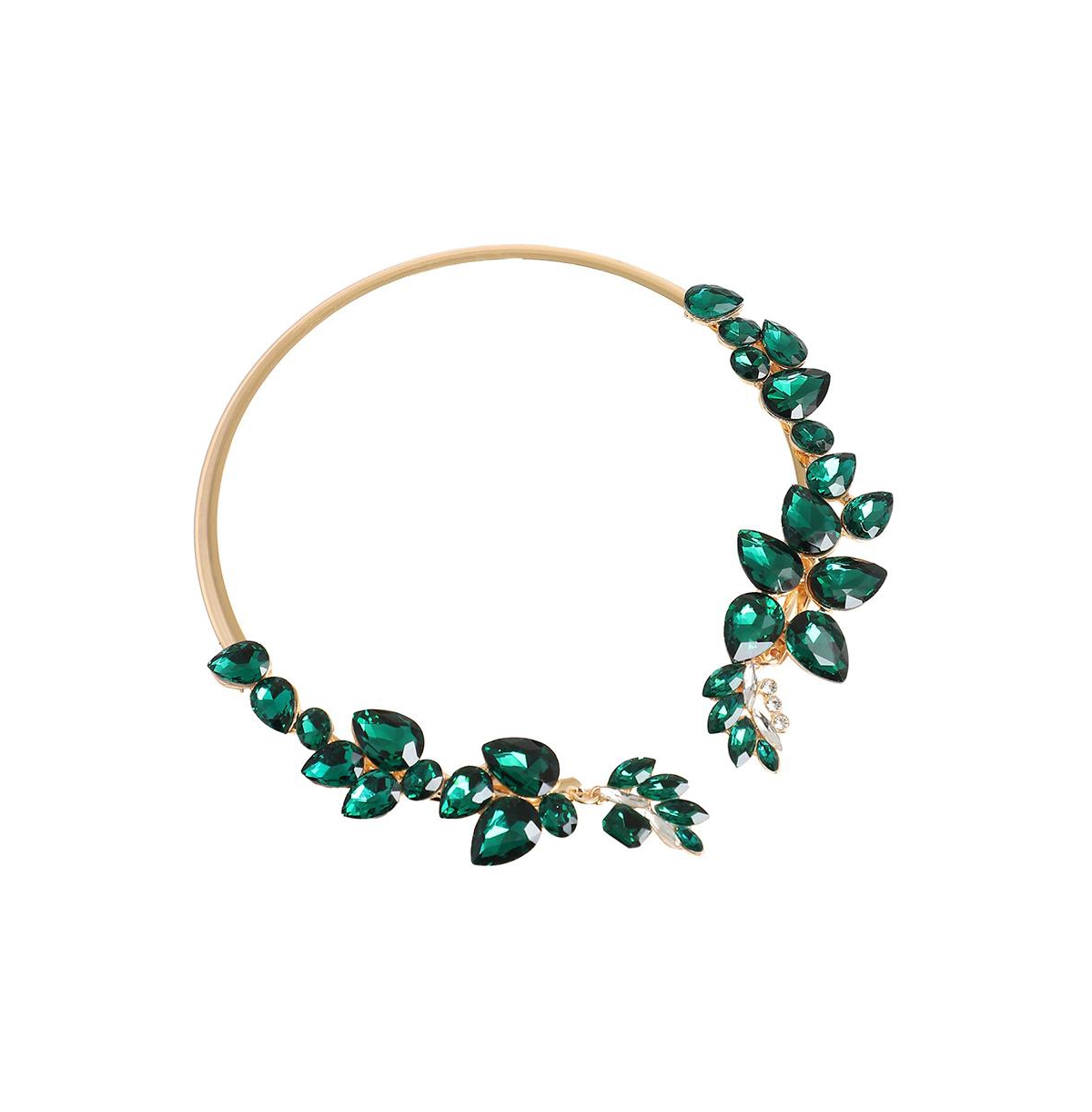 Click here for Sohi Party Stone Statement Necklace - Green prices
