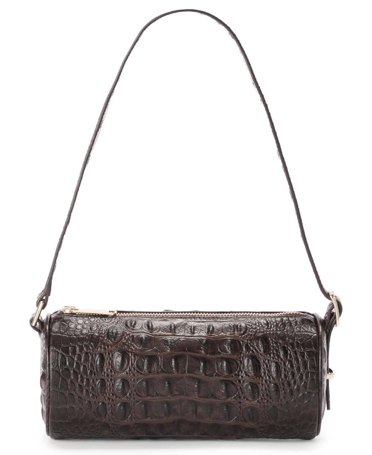 Click here for Brahmin Billie Barrel Shoulder Bag - Chocolate Ald... prices