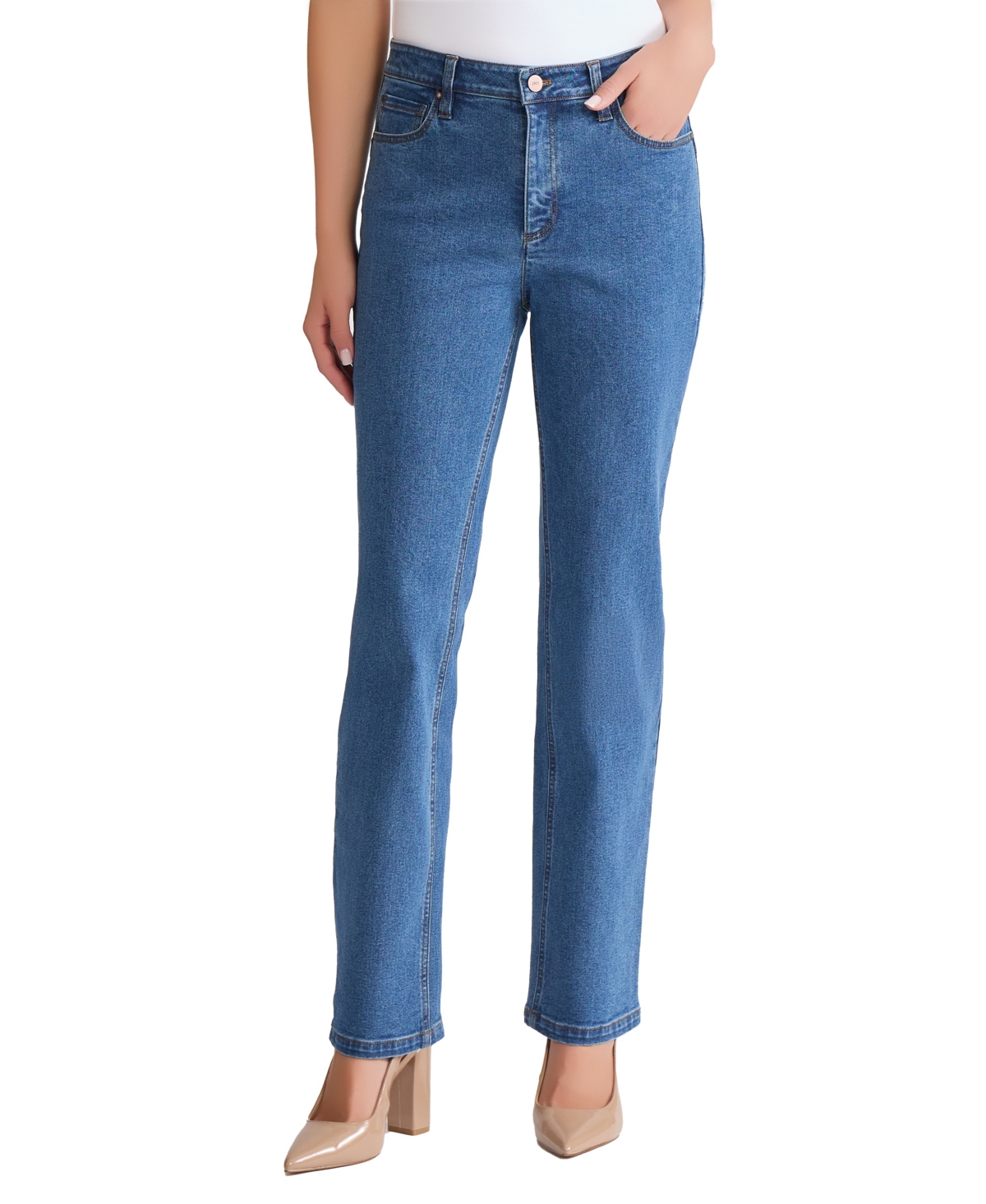Click here for Jones New York Petite Madison Straight Ankle Jeans... prices