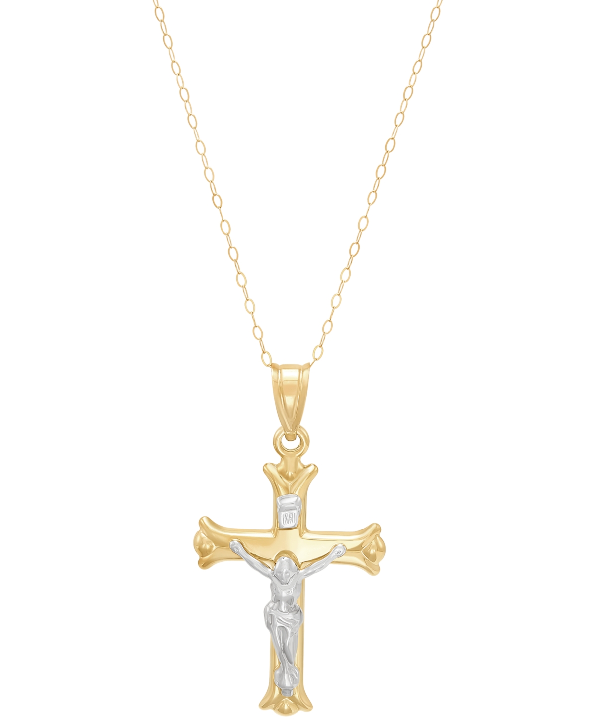 Click here for Macys Polished Crucifix Cross Pendant Necklace in... prices