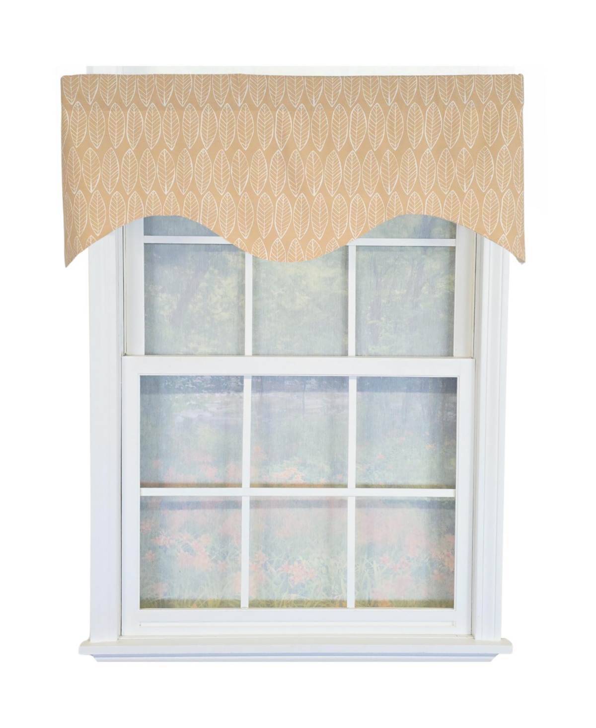 Click here for Rlf Home Fall Cornice Valance - 100 Cotton with Iv... prices